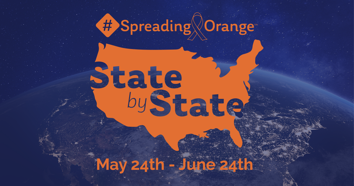 #spreadingORANGE State By State - MS4MS